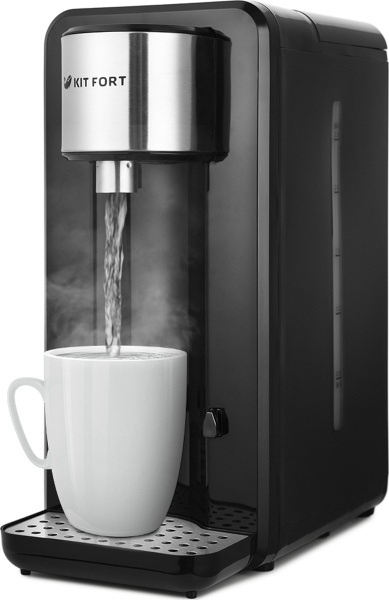 Термопот Kitfort КТ-2504, 2600 Вт, объем 2,5 л, мгновенный нагрев, цвет черный/серебристый ...