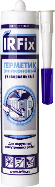 Герметик IRFix силиконовый универсальный Прозрачный310м купить на OZON по низкой цене (859702493)