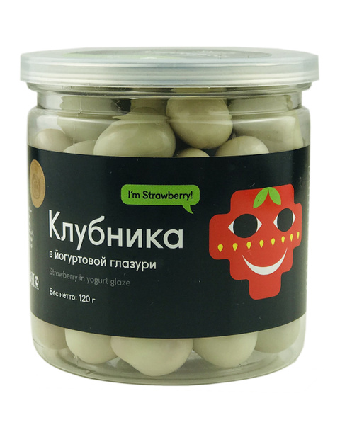 Клубника в йогуртовой глазури 120 г. Snack-Snack - купить с доставкой ...