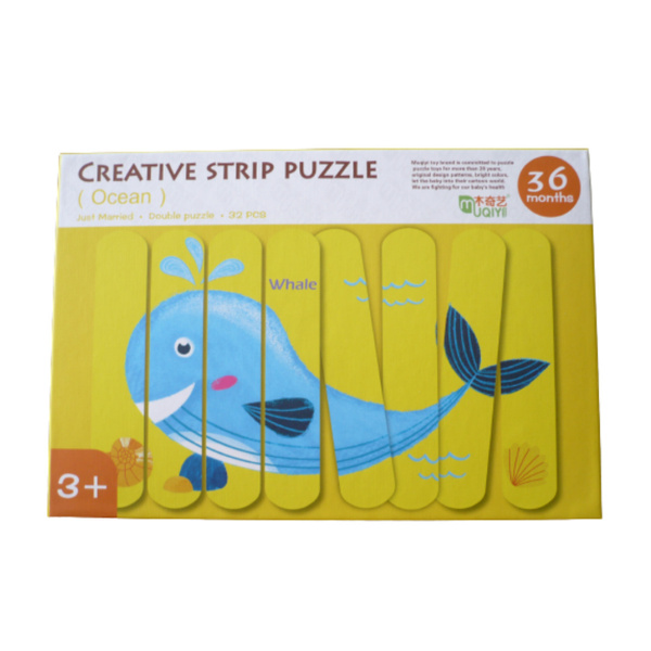 Деревянная головоломка Собери картинки из палочек MUQIY Toys Океан ...