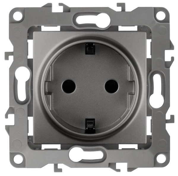Розетка ЭРА 12 2P E Schuko со шторками 16A 250V 12-2102-12 Б0019323 ...