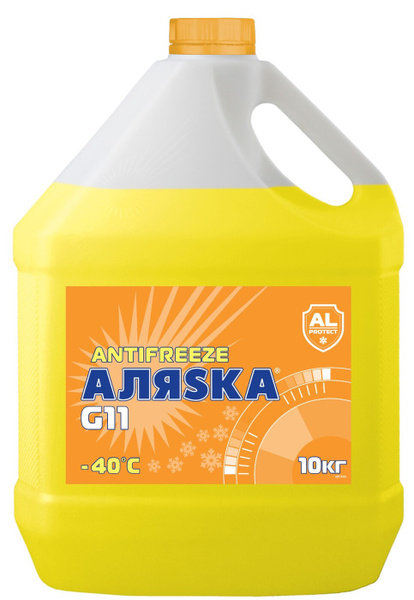 Антифриз АЛЯSКА -40 G11 жёлтый, Готовый раствор купить по выгодной цене в интернет-магазине OZON ...