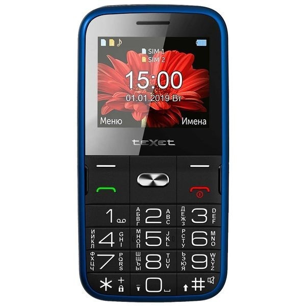 Мобильный телефон Texet Телефон TM-B227 Dual Sim Blue, синий - купить ...