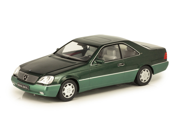 Mercedes w140 600sec c140 1993 green metallic. Модель коллекционная ...
