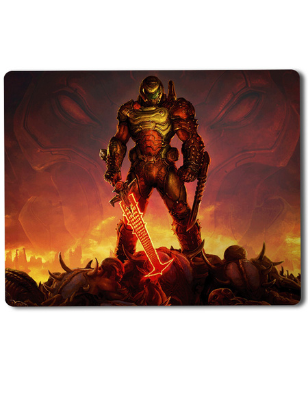 Геймерский коврик Doom (doom eternal, дум, игра, ад, демоны, культовое ...
