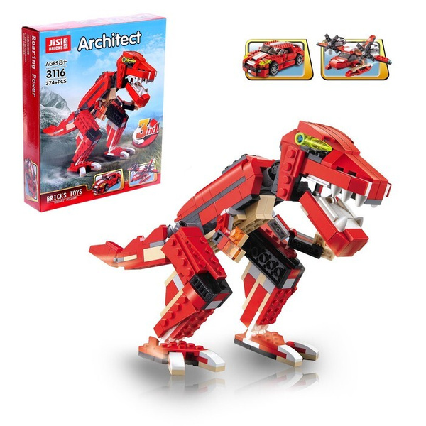 Конструктор JISI BRICKS Динобот, 3 варианта сборки, 374 детали - купить ...