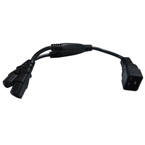Ozq4 Iec 320 Разъем C20 на 2 разъема C13 Y образный кабель разветвитель кабель питания ИБП