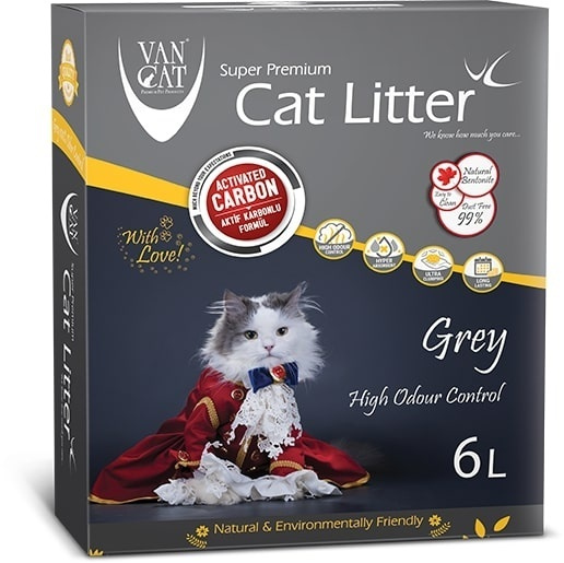 Van Cat Наполнитель Угольный Комкующийся 5100г. - купить с доставкой по ...
