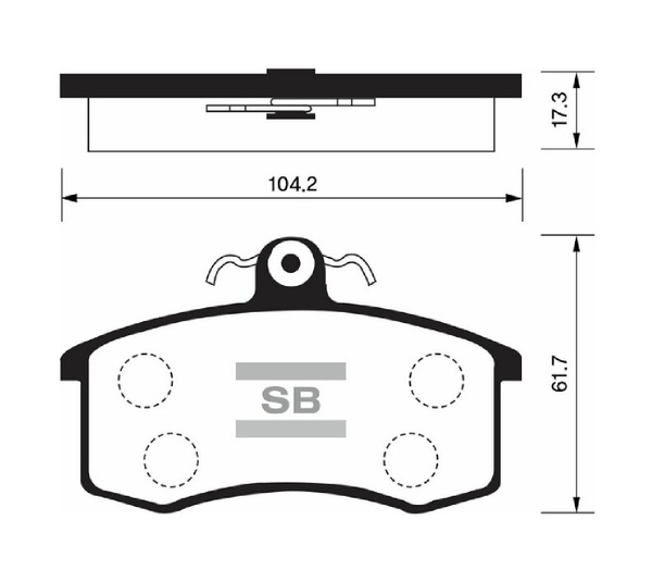 Колодки тормозные Sangsin Brake SP1165 Передние - купить по низким ...