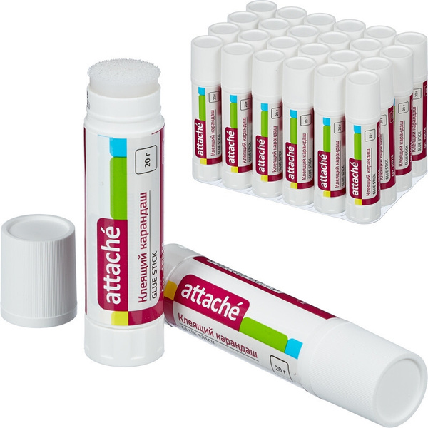 Клей-карандаш Attache, 20 мл. - купить с доставкой по выгодным ценам в интернет-магазине OZON ...