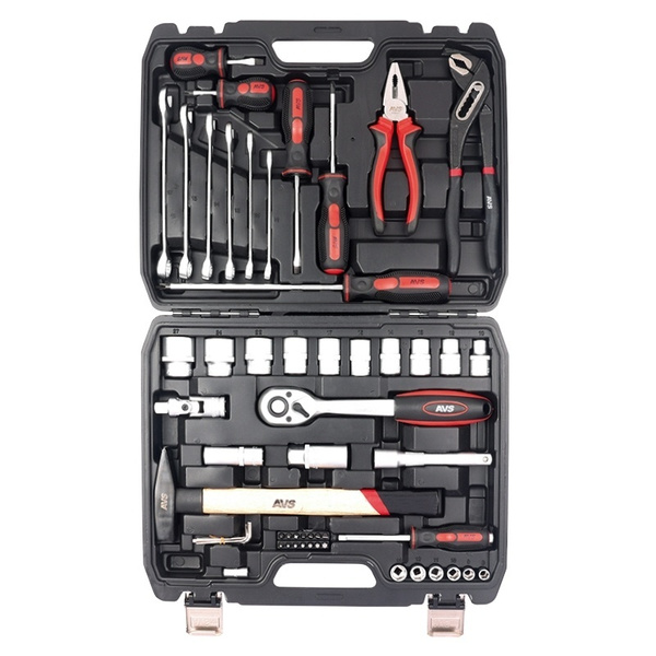 Набор инструмента 56 предметов AVS ATS-56 - купить по выгодной цене в интернет-магазине OZON ...