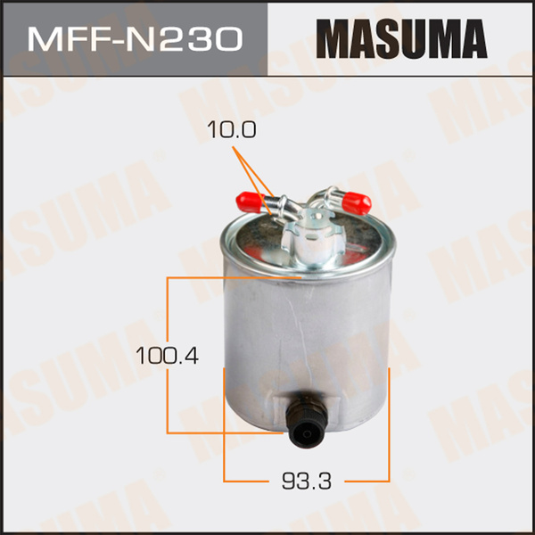 Фильтр топливный Masuma Фильтр топливный Nissan Qashqai (J10) 07-13, X ...
