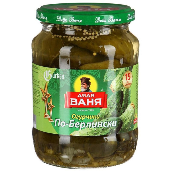 Огурцы маринованные Дядя Ваня по-берлински, 680 г - купить с доставкой ...