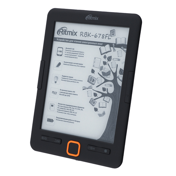 Электронная книга Ritmix RBK-678FL, Монохромный - купить по низким ценам в интернет-магазине ...