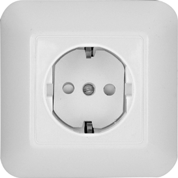 Розетка Schneider Electric Prima с заземлением и защитными шторками ...