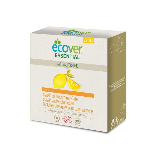 Таблетки для посудомоечной машины Ecover Essential классические, 500 гр / таблетки для ...