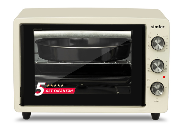 Мини-печь Simfer M3412, бежевый, 34 л купить c доставкой на OZON по низкой цене (247646901)