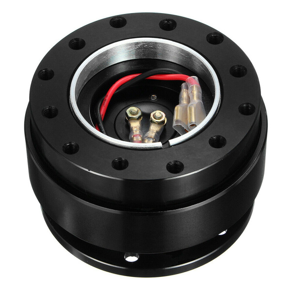 Черный автомобильный руль Quick Release Hub Adapter Snap Off Boss Kit ...