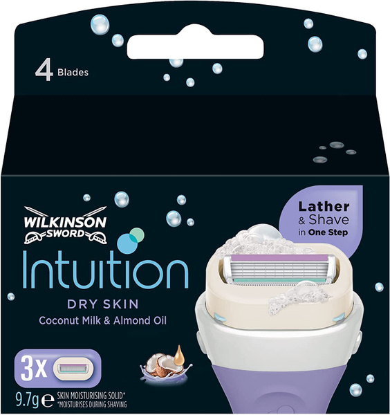 Сменные кассеты для женской бритвы Schick Intuition DRY SKIN /Сменные ...