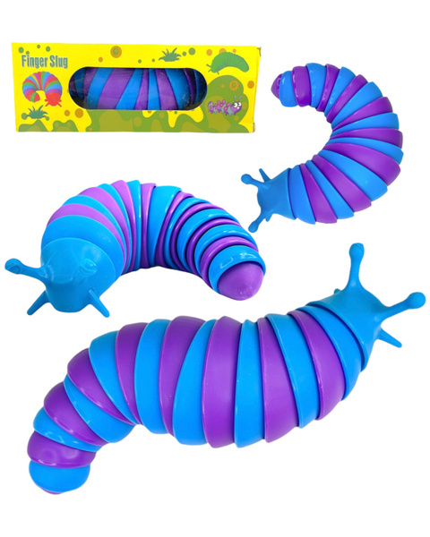 Игрушка слизень улитка антистресс Finger Slug для детей /гибкая ...