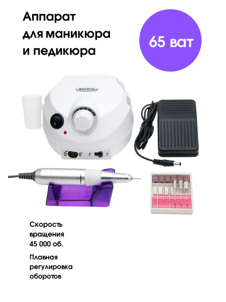 Cececoly Аппарат для маникюра и педикюра Nail Drill ZS-601 (YM-202 ...
