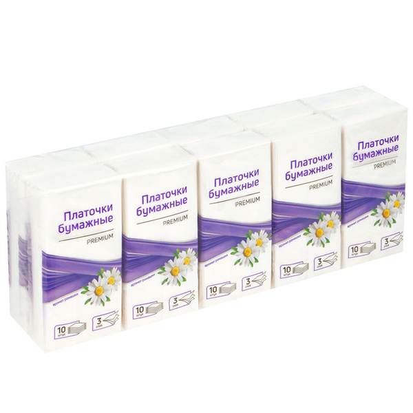 OfficeClean Бумажные носовые платки - купить с доставкой по выгодным ...