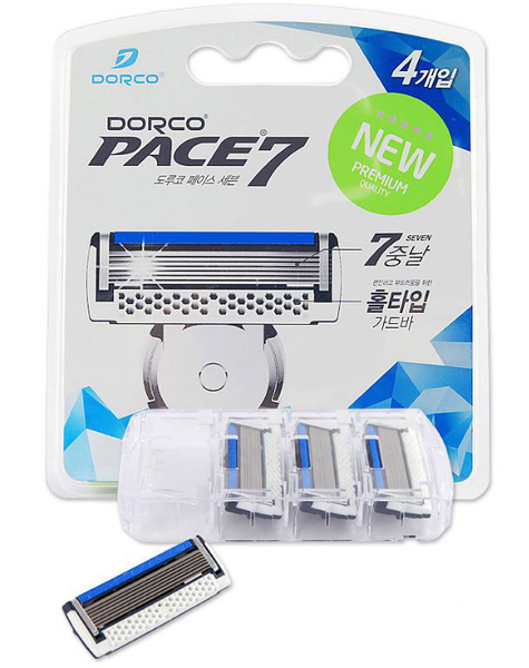 Dorco Сменные лезвия для бритвенного станка PACE 7, 4шт - купить с ...