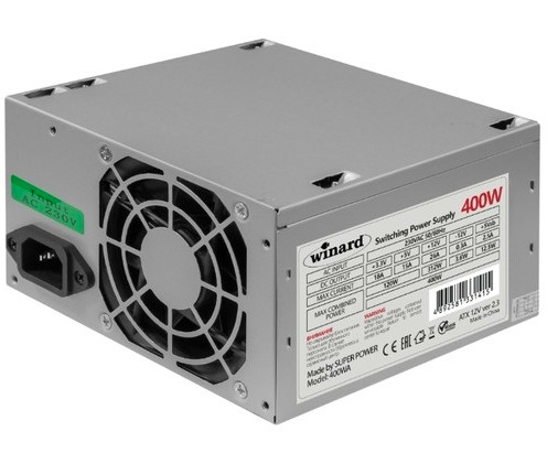 Блок питания компьютера Winard 400WA, 400 Вт - купить с доставкой по выгодным ценам в интернет ...