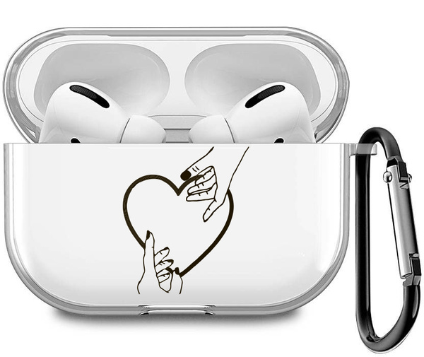 Прозрачный чехол для наушников AirPods Pro / на АирПодс Про силиконовый ...