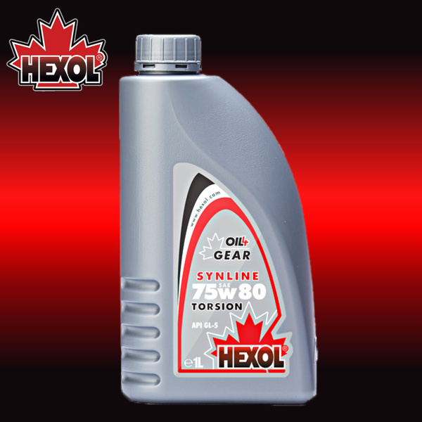 Синтетическое трансмиссионное моторное масло HEXOL SYNLINE TORSION 75W80, 1 л - купить по ...