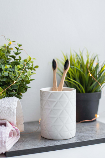 Proffi Home Стакан для зубных щеток "QUARTZ", керамика - купить с доставкой по выгодным ценам в ...