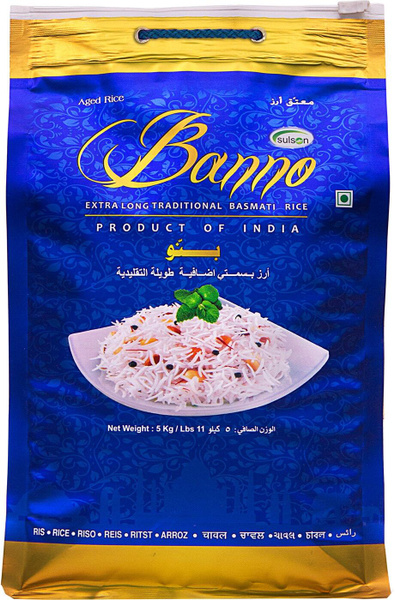 Banno / Рис Banno Extra Long Traditional Basmati 5кг 1 шт - купить с ...