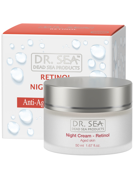 Dr. Sea / Антивозрастной омолаживающий ночной крем с ретинолом и ...