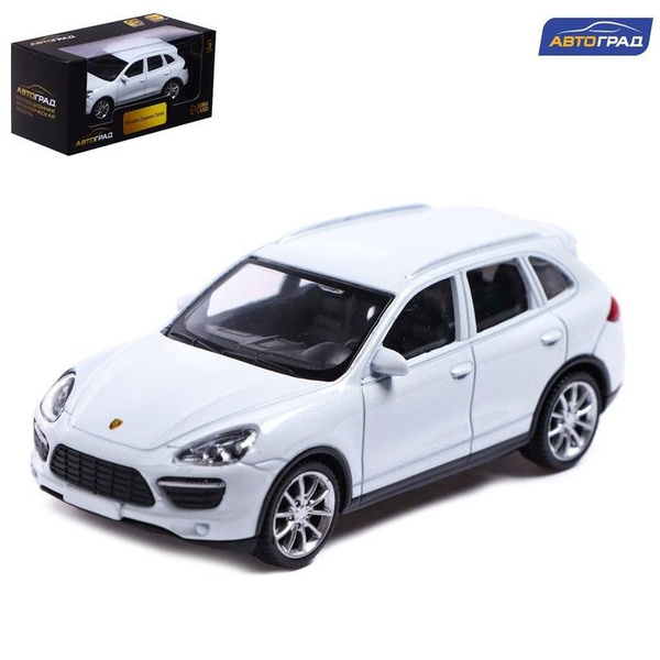 Машина металлическая Автоград Porsche Cayenne Turbo, 1:43, цвет белый ...
