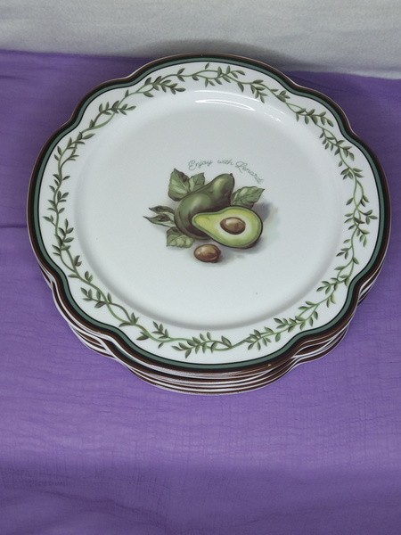 Набор тарелок Lenardi "Авокадо", диаметр 26 см - купить по низким цене в интернет-магазине OZON ...