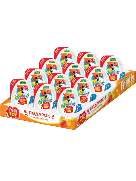 Конфитрейд МИ-МИ-МИШКИ FRUITLS TOY Мармелад в пластиковом яйце с ...