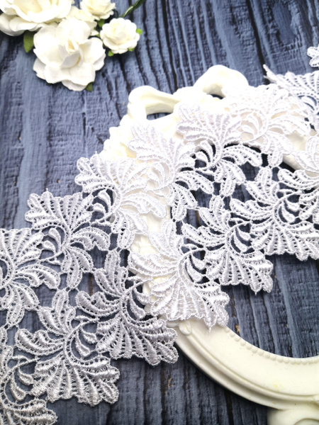 Кружево белое 9 см отрез 2 метра - купить с доставкой по выгодным ценам ...