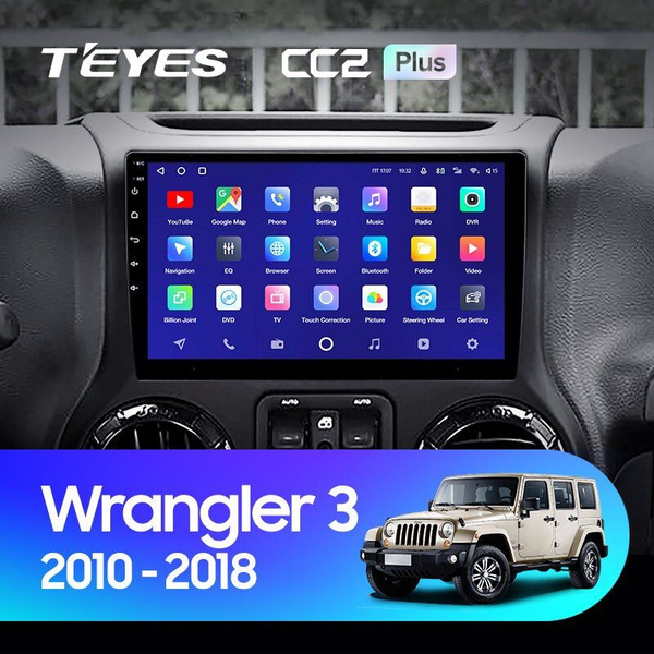 Штатная магнитола TEYES CC2 Plus 10.2" 6 Gb для Jeep Wrangler 2010-2017 (комплектация F2 L ...