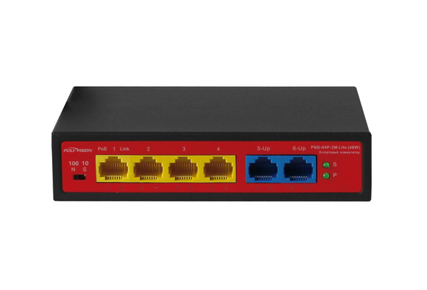 Коммутатор Polyvision PND-04P-2M Lite (48W) - купить по выгодной цене в ...