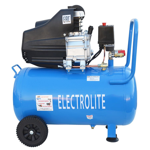 Компрессор Поршневой / Воздушный / Масляный ELECTROLITE 320/50 ( 220В, 320л/мин, 2000 Вт, 2,8 Лс ...