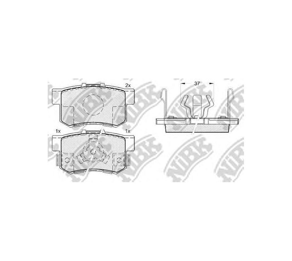 Колодки тормозные NiBK PN8807 - купить по низким ценам в интернет ...