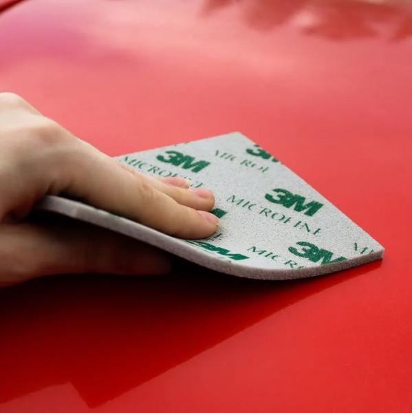 Абразивная губка 3M Microfine Р1500-Р2200 / Made in ENGLAND / Губка ...