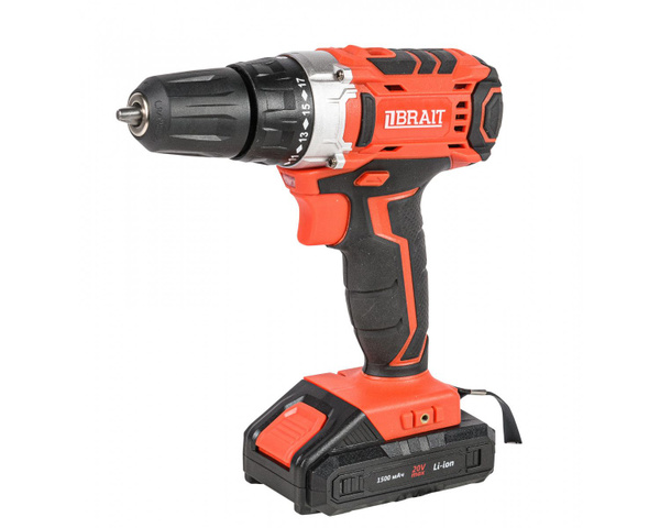 Дрель BRAIT аккумуляторная BCD20SS 450 об/мин - купить в интернет-магазине OZON с доставкой по ...