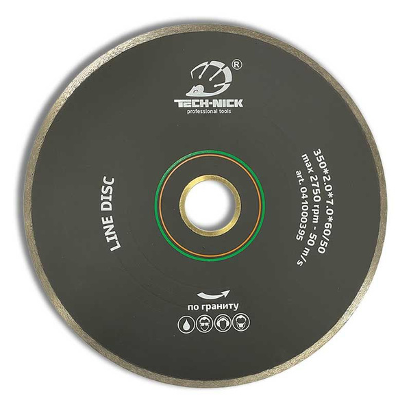 Диск алмазный сплошной TECH-NICK LINE DISC 350 x 2.0 x 60/50 мм, 1 шт. купить на OZON по низкой ...