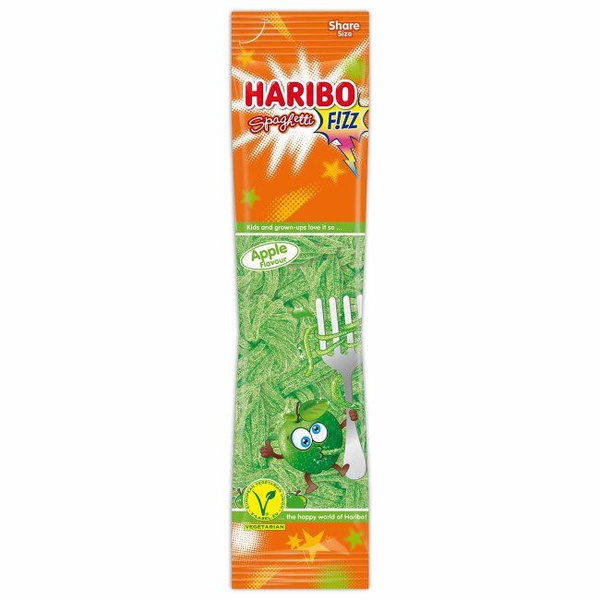 Мармелад Харибо Спагетти Яблоко 200 грамм Haribo Spaghetti Apple 200 g ...