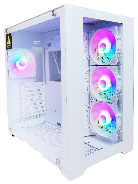 Powercase Компьютерный корпус Vision White CVWA-L4, белый (CVWA-L4 ...