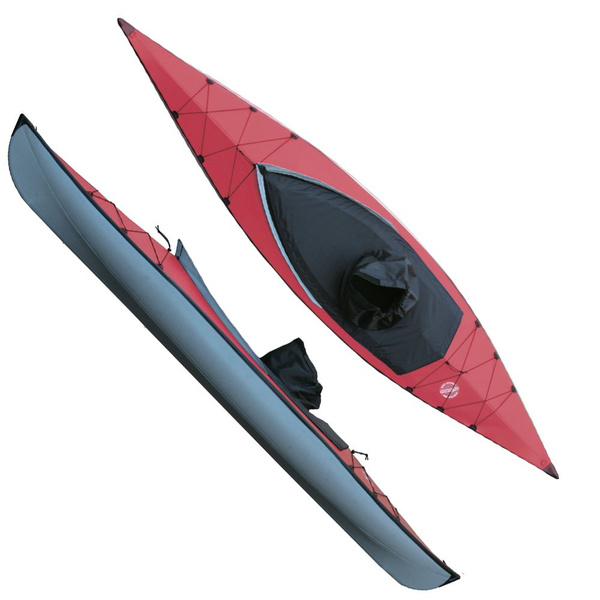 Байдарка Triton "Илекса" (в комплекте юбка), Серо/красный - купить с ...