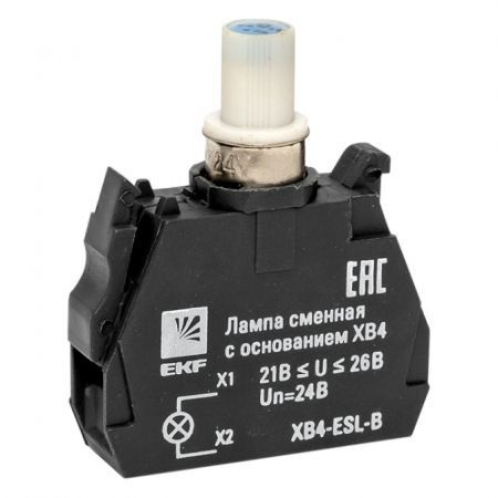 Лампа сменная c основанием XB4 синяя 24В PROxima код XB4-ESL-B EKF 1 шт. - купить с доставкой по ...