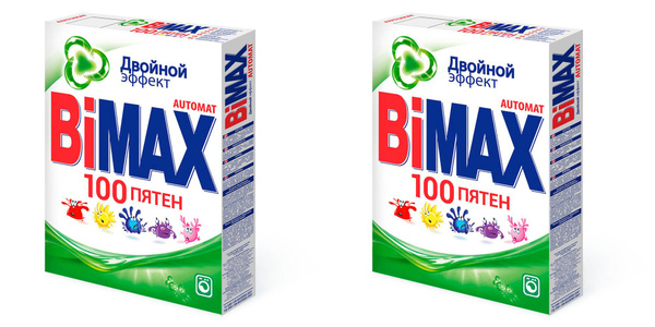 BiMax стиральный порошок "100 пятен", автомат, 400 г - 2 шт - купить с доставкой по выгодным ...