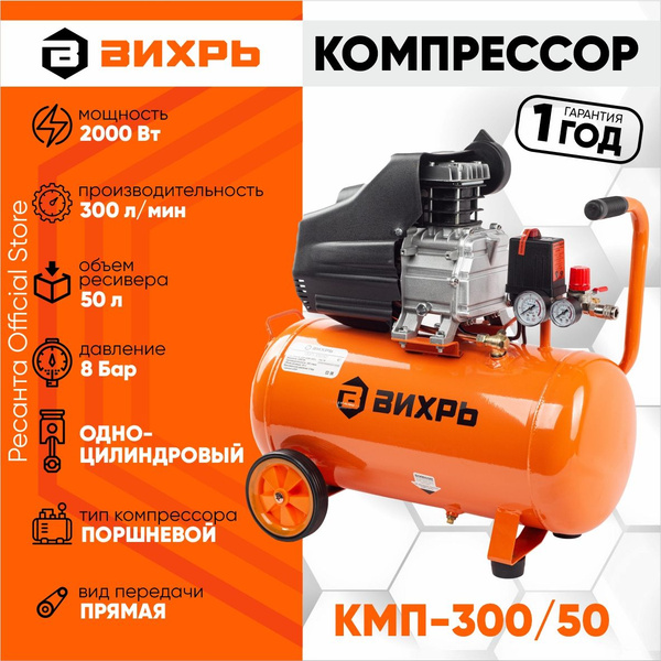 Компрессор Масляный Ресанта, 2000.1 Вт - купить по выгодным ценам в ...